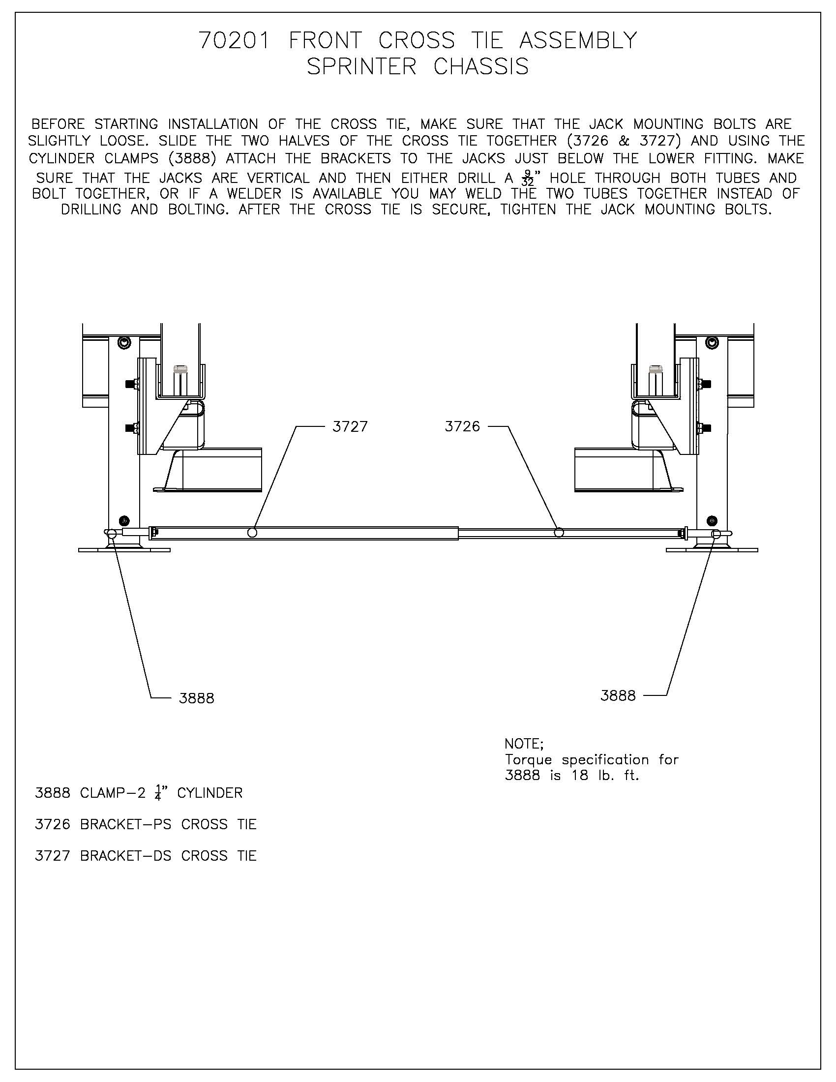 Fitment for Mercedes Sprinter Chassis 2018 & Older - EQ Systems